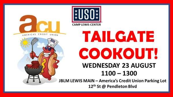 Camp Lewis Tailgate Cookout • USO Northwest
